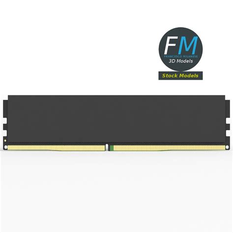 3d Model Ddr5 Ram Memory Module 2