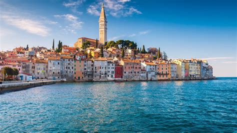 Rovinj Seafront — Croatias Adriatic Harbor Hd Wallpaper 1920x1080