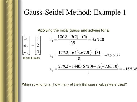 Ppt Gauss Seidel Method Powerpoint Presentation Free Download Id