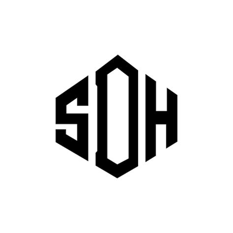 Premium Vector Sdh Letter Logo Design With Polygon Shape Sdh Polygon And Cube Shape Logo