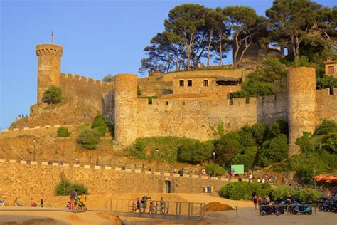 Old Town In Tossa De Mar Spain Editorial Photo Image Of Holiday