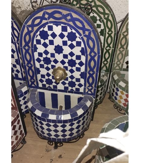 Fuentes Mosaico Marroquí De Pared Pequeñas Decoración Y Artesanía Árabe