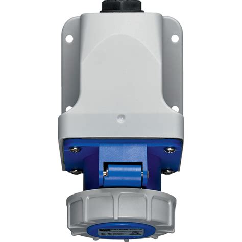Industrial Connector Angled Socket 250v Mesco