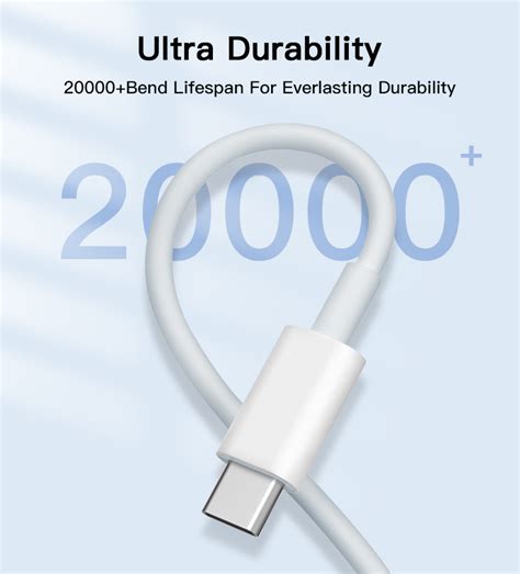 Fast Charging Data Cable TPE M PD W Mbps USB Type C To USB C For Android Mobile Phone And