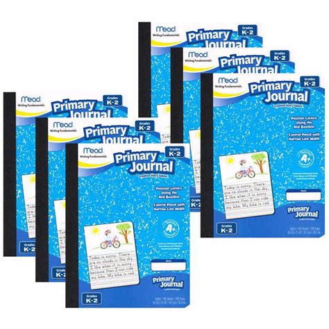 Teachersparadise Mead® Primary Journal Half Page Ruled 100 Sheets