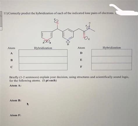 Solved Correctly Predict The Hybridization Of Each Of Chegg Com