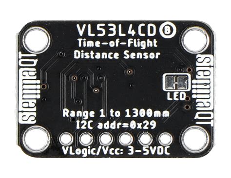Vl53l4cd Time Of Flight Distance Sensor 1 1300mm I2c Stemma Qt