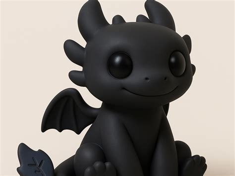 Toothless Chibi By Hotthrower Makerworld Download Free D Models