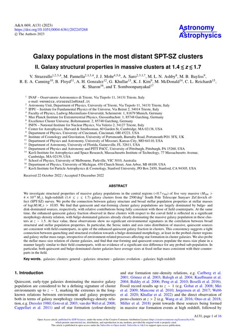 Pdf Galaxy Populations In The Most Distant Spt Sz Clusters Ii