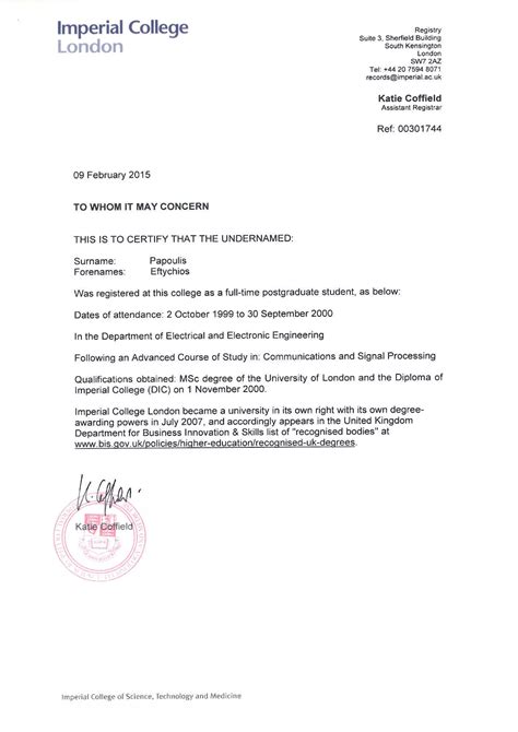 Eftychios Papoulis Msc Statement Pdf