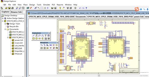Fpgaep2c70mcucy7c68013asramusb7816开发板protel硬件原理图pcb68013a开发