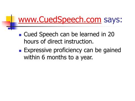 Ppt Cued Speech Powerpoint Presentation Free Download Id626430
