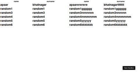 Table Drag N Drop Codesandbox