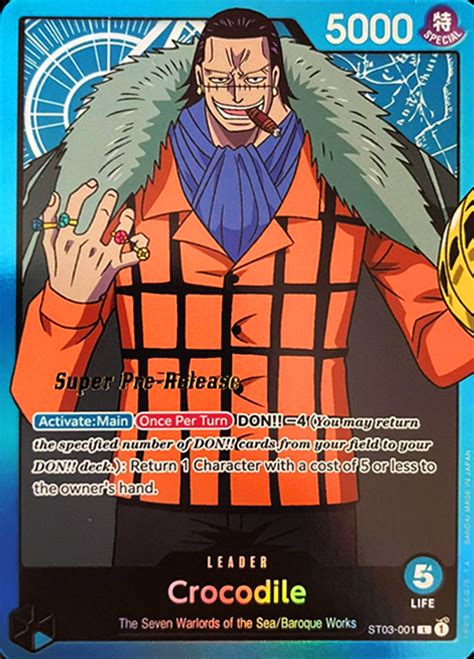 Crocodile St 03 Starter Deck The Seven Warlords Of The Sea One Piece Cardtrader