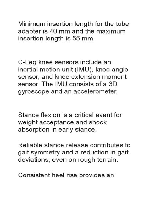 Revision C Leg 4 Pdf Prosthesis Anatomical Terms Of Motion