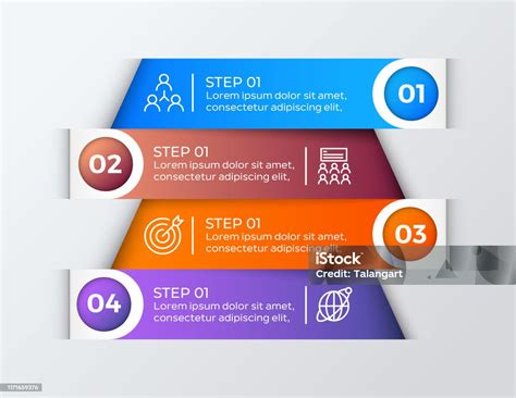 벡터 일러스트 인포그래픽 4 옵션 비즈니스 또는 프레젠테이션용 템플릿 0명에 대한 스톡 벡터 아트 및 기타 이미지 0명 4 개념 Istock