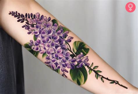 Elegant Wisteria Tattoo Sleeve Designs For Flowing Botanical Art