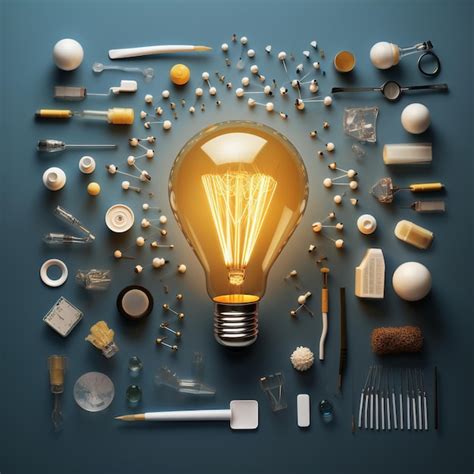 Premium Ai Image Illustration Of Clarifying Complex Ideas Theme With Light Bulb