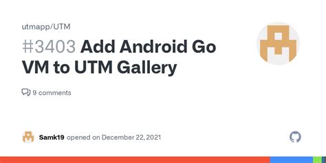 Add Android Go VM To UTM Gallery Issue Utmapp UTM GitHub