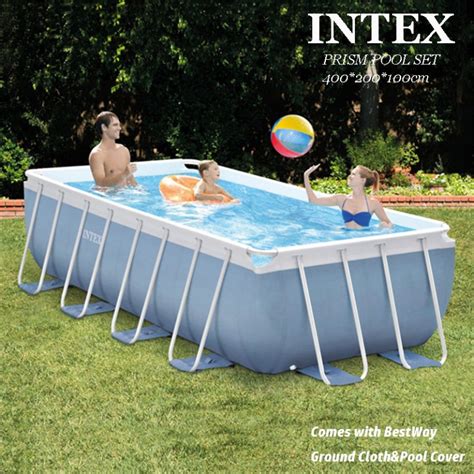 INTEX PRISM RECTANGULAR POOL SET Sports Equipment Sports Games Billiards Bowling On Carousell