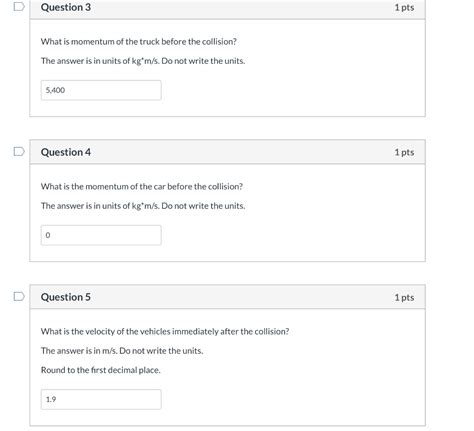 Solved Question 1 2 Pts Two Carts Collide On An Air Track