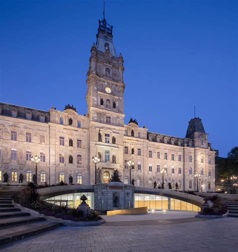 The Quebec National Assemblys New Entrance Pavilion Makes A Strong Yet