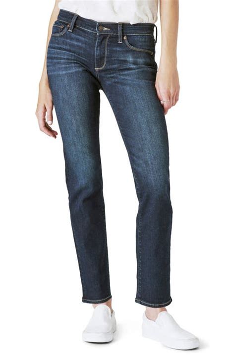Womens Mid Rise Straight Leg Jeans Nordstrom