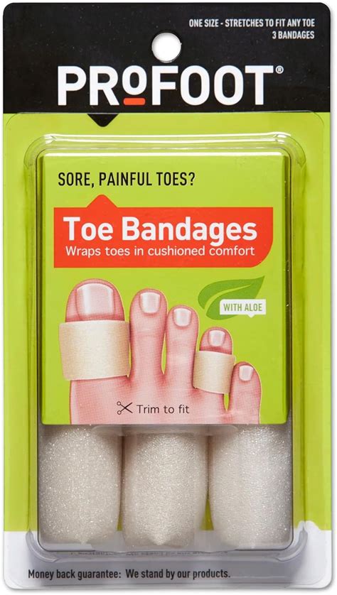 Profoot Toe Bandages One Size 3 Each Pack Of 6 Health