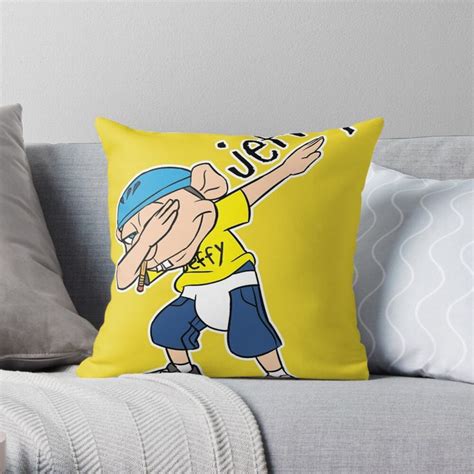 Jeffy Dabbing Funny SML Design Throw Pillow