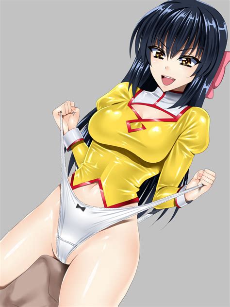 Rule 34 1boy 1girls Agent Aika Ass Black Eyes Blue Hair Cunnilingus