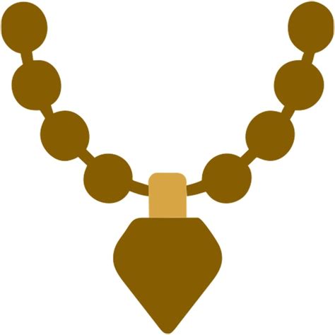 Premium Vector An Icon For Gold Necklace Icon