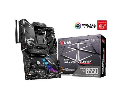 MSI MPG B550 Gaming Edge Wifi AM4 AMD Promontory B550 DDR4 USB3 2 SATA3 ToniX Computer