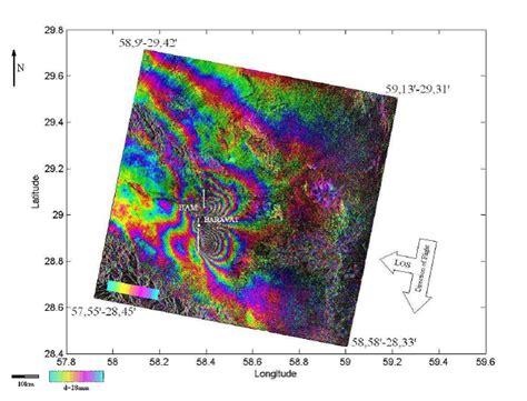 Differential Interferogram Obtained From Three Sar Images Download Scientific Diagram