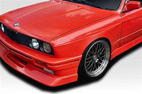Extreme Dimensions Duraflex Replacement For 1984 1991 Bmw 3 Series E30 M3 Look Wide Body Front