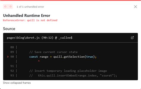 Javascript React Quil Nextjs Use Problem Ref Not Work Stack Overflow