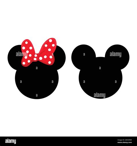 Mickey And Minnie Mouse Head Background Mickey And Minnie Face Cutouts