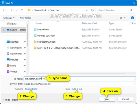 Save Search Query In Windows 11 Windows 11 Forum