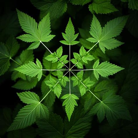 Premium Photo Illustration Of Image Of Plant Flowering Leaves Showing Fibonacci