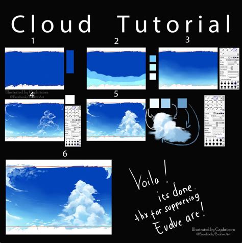 How To I Make Sea By Caphricorn On DeviantART Cloud Tutorial Tutorial Digital Painting