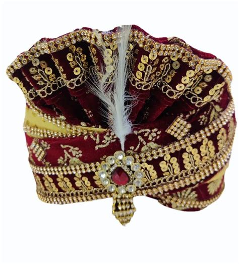 Maroon Cloth Wedding Pagri Printed At ₹ 180 Piece In Raipur Id 2857021785162