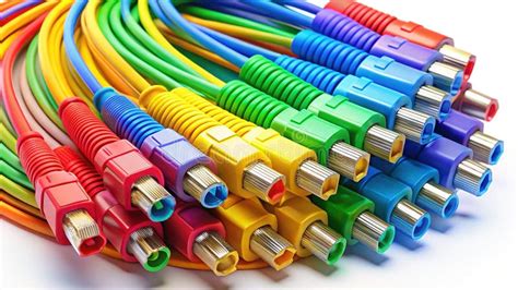 Vibrant Fiber Optic Patch Cables Showcase Highspeed Data Transmission Capabilities For Modern