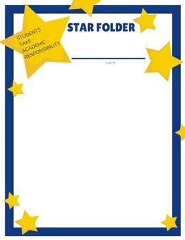 S T A R Folder By Jillian Torres TPT