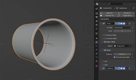 Circular Array Is Not Smooth At Merge Points Modeling Blender Artists Community