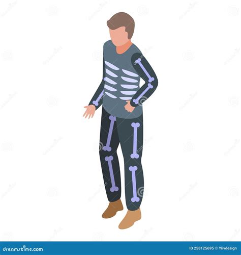 Skeleton Isometric Anatomy Of Human Body Internal Organs D Sk Cartoon Vector Cartoondealer