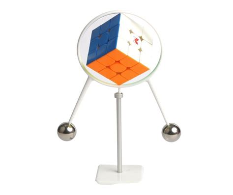 [phụ kiện rubik] Đế kê trưng bày rubik vòng tròn màu xanh trắng zyo