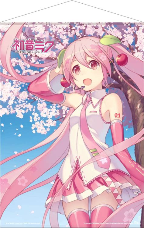 Hatsune Miku Cherry Blossom Wallscroll 50 X 70cm Preorder Merchoid