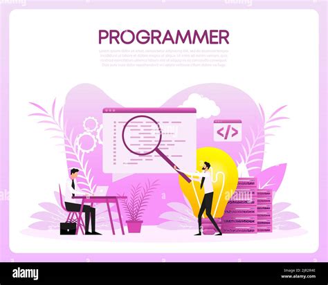 Programmer People Great Design For Any Purposes Vector Illustration