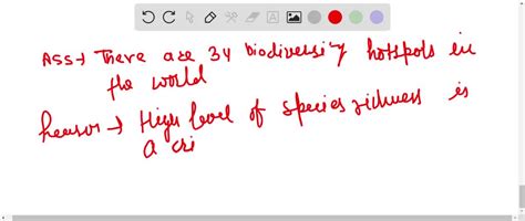 ⏩solvedassertion There Are 34 Biodiversity Hotspots In The World Numerade