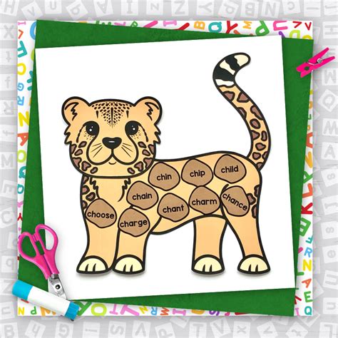 Ch Digraph Craft Cheetah Made By Teachers