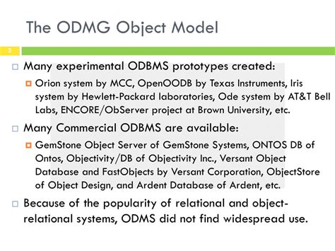 ppt odmg object model object definition language odl powerpoint presentation id 5880866